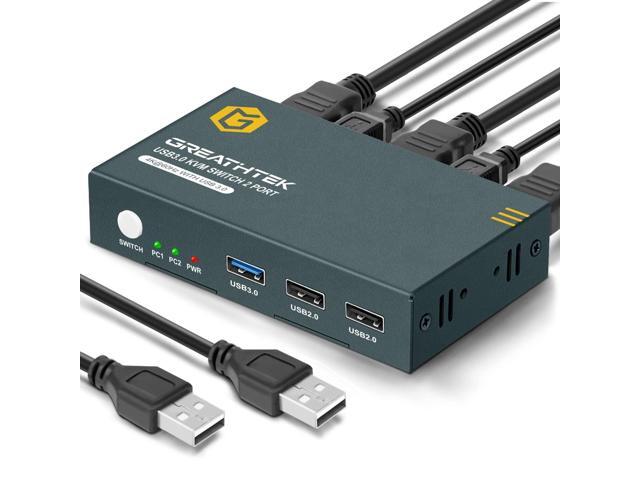 Click here for USB 3.0 KVM Switch HDMI 2 Port Ultra HD 4K@60Hz  K... prices
