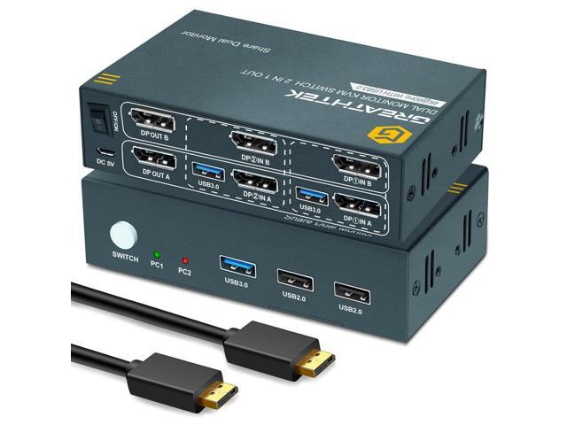 Click here for USB 3.0 KVM Switch Dual Monitor DisplayPort 4K@60H... prices