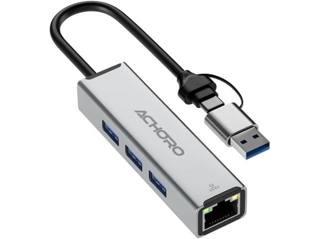 Click here for ACHORO USB Port Expender with LAN - Built in USB A... prices