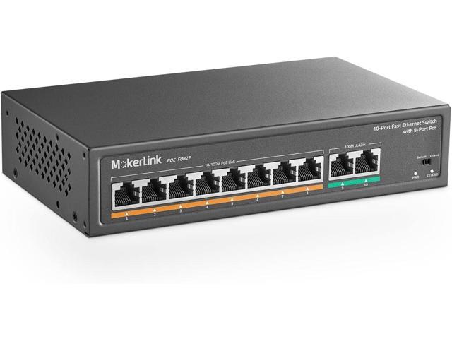 Click here for MokerLink 10 Port PoE Switch with 8 Port PoE+  2 F... prices