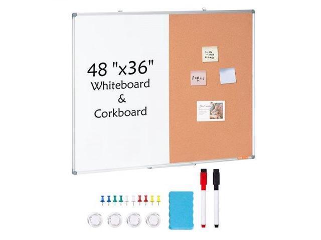 Click here for VEVOR 48x 36 Whiteboard & Cork Board Combo with Al... prices