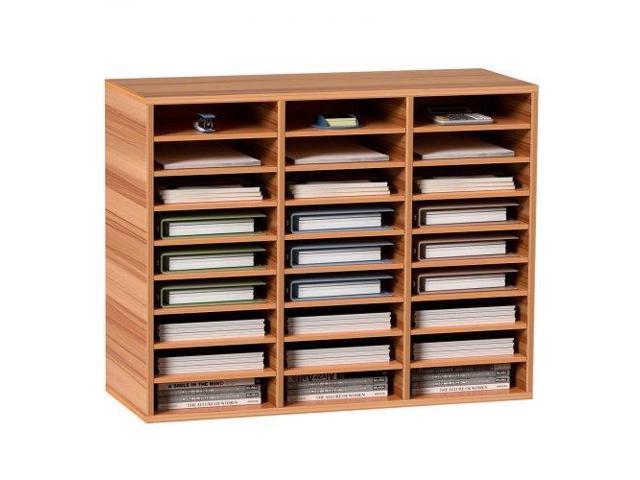 Click here for VEVOR 27 Compartments Wood Literature Organizer  A... prices