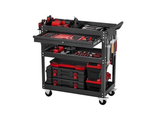 Click here for VEVOR 4-Tier Tool Cart on Wheels 350 lb Rolling Wo... prices