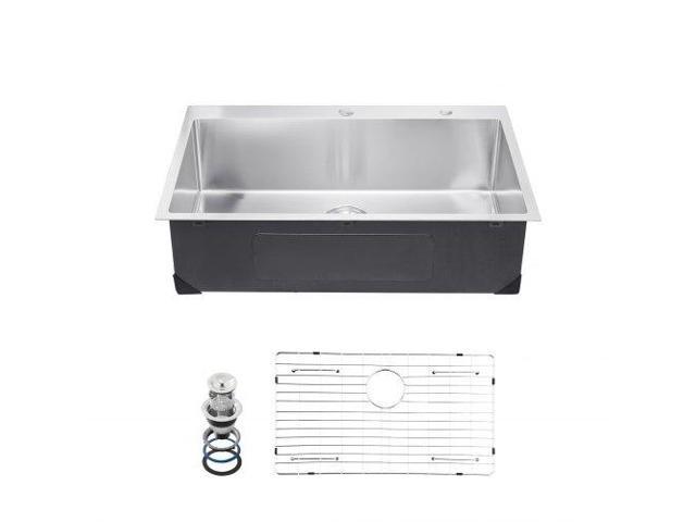 Click here for VEVOR 33 Kitchen Sink Top Mount Single Bowl Drop-I... prices