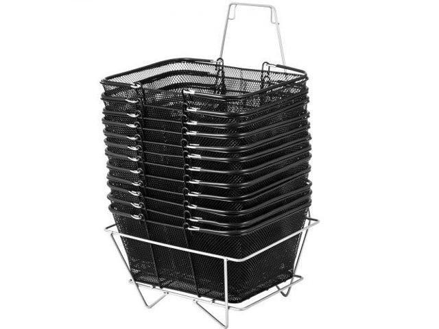 Click here for VEVOR Shopping Baskets with Handles  12PCS  Black... prices