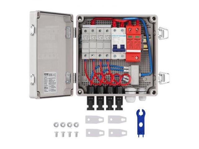 Click here for VEVOR Solar PV Combiner Box 4 String 10A for Solar... prices