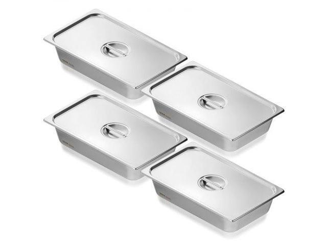 Click here for VEVOR 4 Pack Hotel Pans  Full Size Anti-Jam Steam... prices