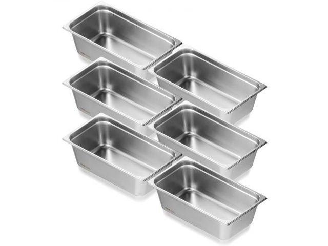 Click here for VEVOR 6 Pack Hotel Pans  Full Size Anti-Jam Steam... prices