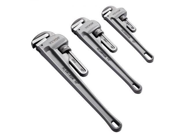 Click here for VEVOR 3-Piece Pipe Wrench Set  10 14 18 Aluminum S... prices