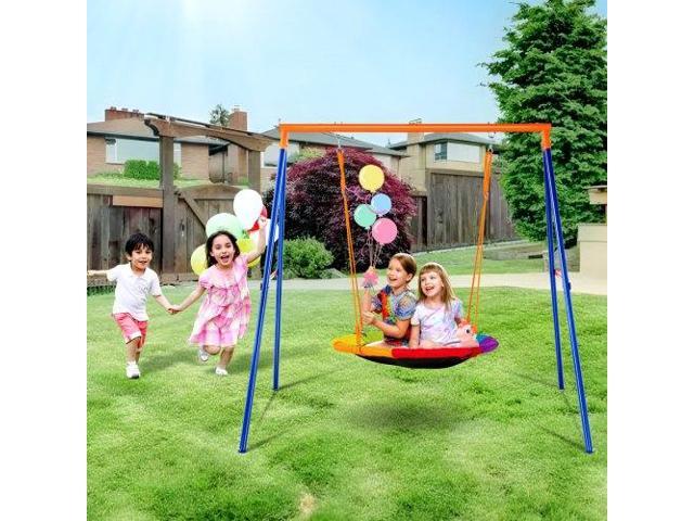 Click here for VEVOR Swing Sets for Backyard 40in Saucer Swing Se... prices