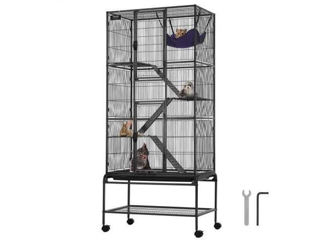 Click here for VEVOR 69 Metal Small Animal Cage 4-Tier Rolling Fe... prices