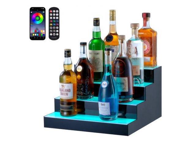 Click here for VEVOR LED Lighted Liquor Bottle Display Bar Shelf... prices