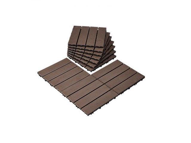 Click here for VEVOR Interlocking Deck Tiles Plastic Wood 27 Pack... prices
