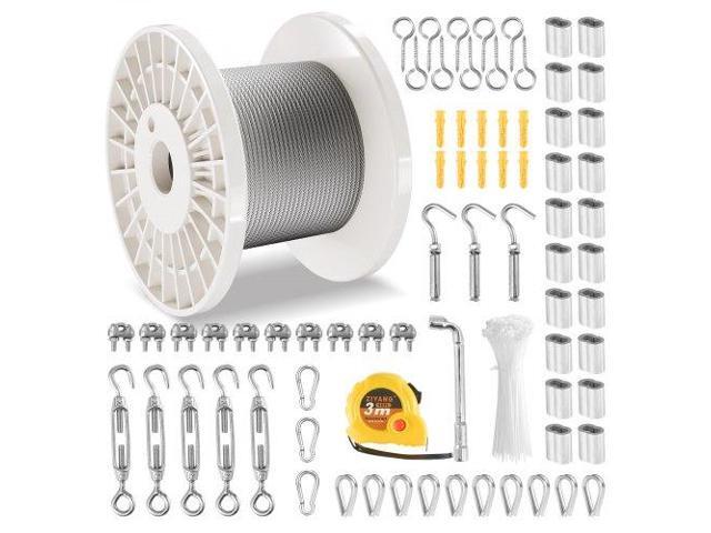 Click here for VEVOR T304 Stainless Steel Cable 1/8 7x7 Steel Wir... prices