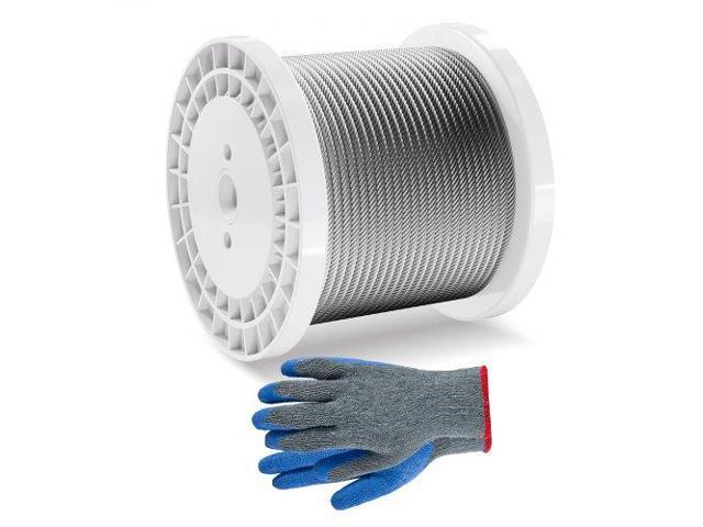 Click here for VEVOR Carbon Steel Cable 1/4 7x19 Strands Steel Wi... prices