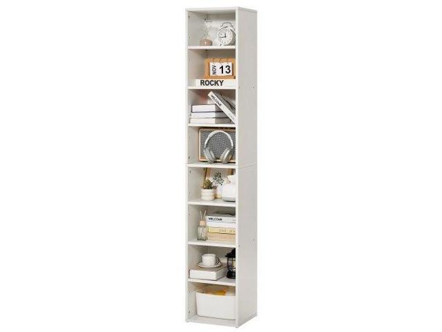 Click here for VEVOR 8 Tiers Narrow Bookshelf 71 Wooden Open Book... prices