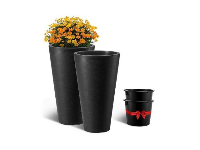 Click here for VEVOR Tall Planter Set of 2 Round Tapered Plant Po... prices