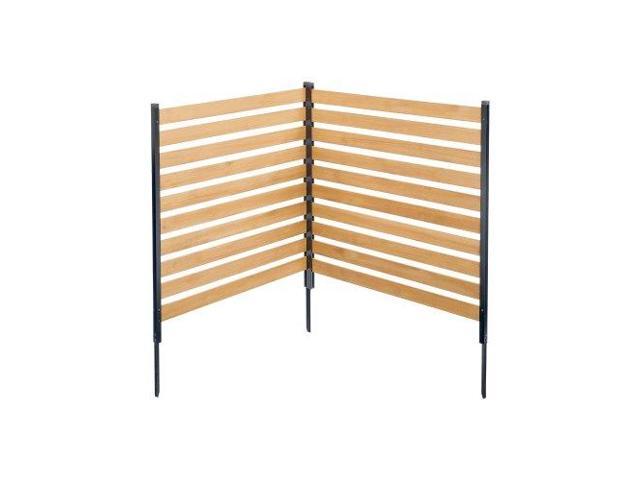 Click here for VEVOR Wood Privacy Fence 2 Panels Slatted Air Cond... prices