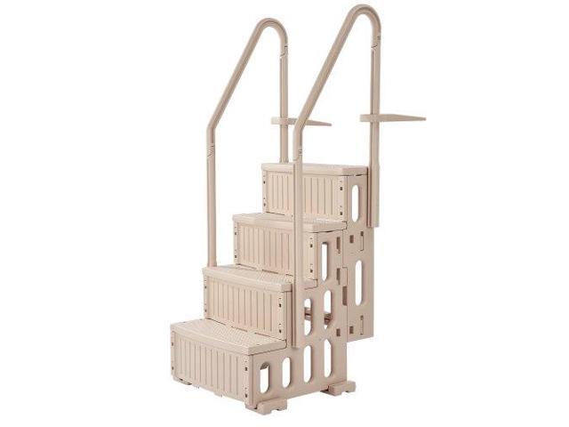 Click here for VEVOR 4-Step Taupe Pool Ladder of Double Handrails... prices