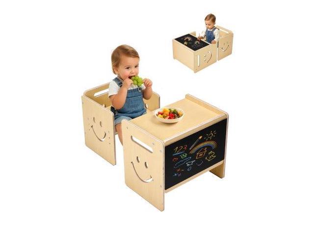 Click here for VEVOR Weaning Table and Chair Set Montessori Toddl... prices
