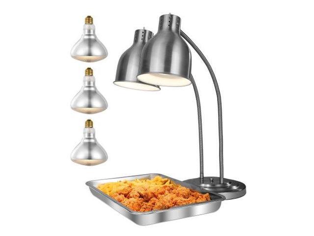 Click here for VEVOR Commercial Food Heat Lamp 2-head Electric Ca... prices