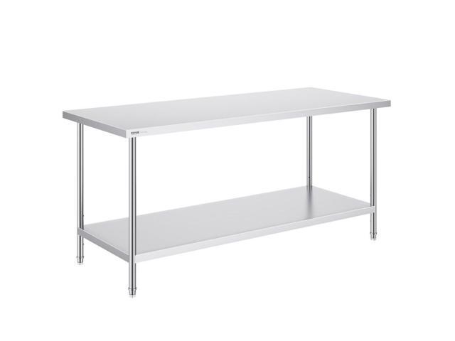 Click here for VEVOR Stainless Steel Prep Table  30 x 72 x 34 Inc... prices