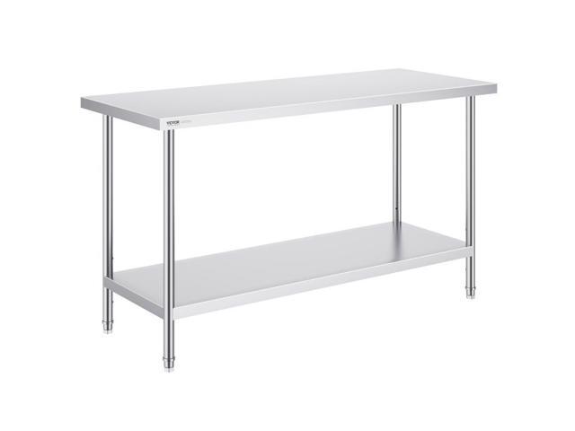 Click here for VEVOR Stainless Steel Prep Table  24 x 60 x 34 Inc... prices
