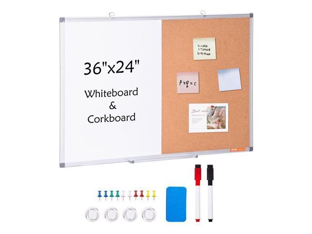 Click here for VEVOR 36x 24 Whiteboard & Cork Board Combo with Al... prices