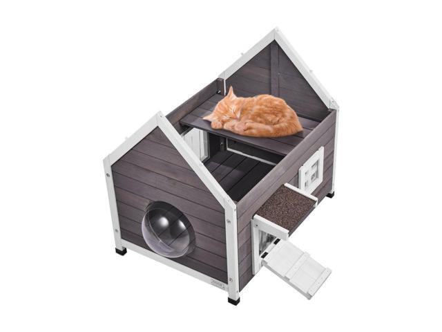 Click here for VEVOR Outdoor Cat House Wooden Feral Cat Shelter w... prices