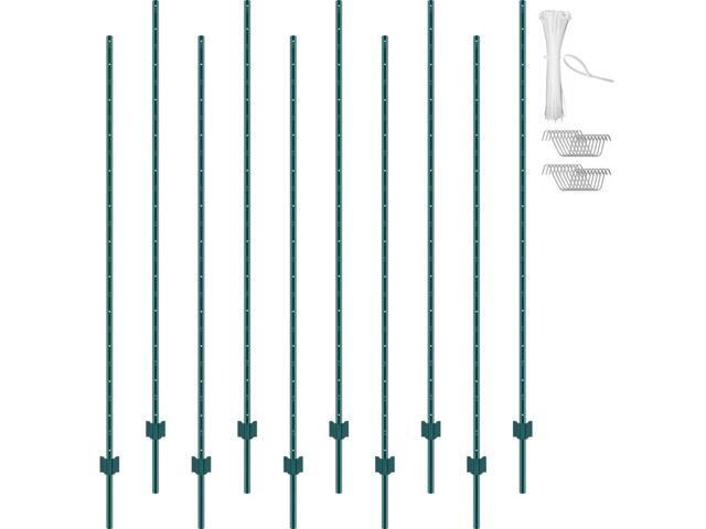 Click here for VEVOR 7 Feet Fence Post 10 Pack T-Post Heavy Duty... prices