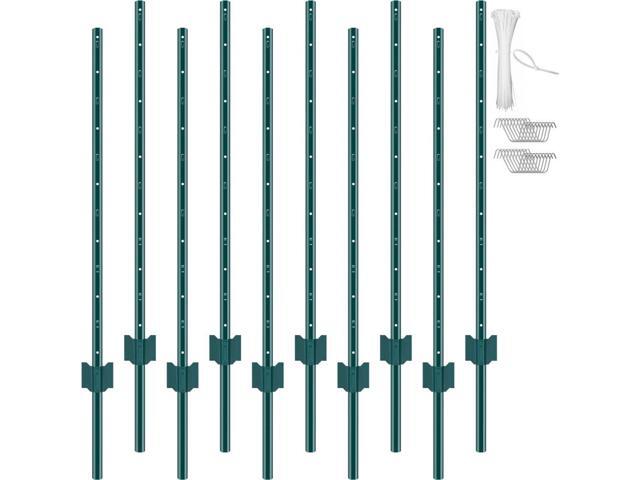 Click here for VEVOR 4 Feet Fence Post 10 Pack T-Post Heavy Duty... prices