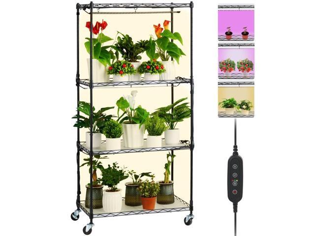 Click here for VEVOR Plant Stand with Grow Light  4-Tier Plant Sh... prices