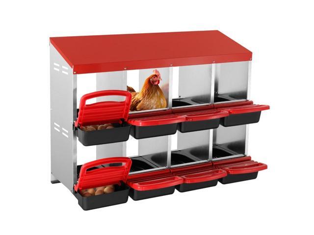 Click here for VEVOR 8-Compartment Chicken Nest Box Mental Box wi... prices