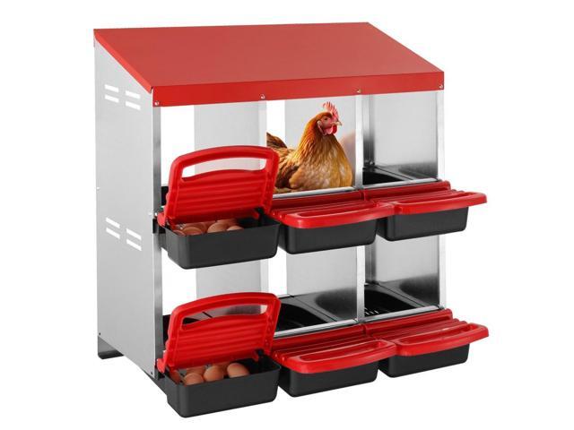 Click here for VEVOR 6-Compartment Chicken Nest Box Mental Box wi... prices