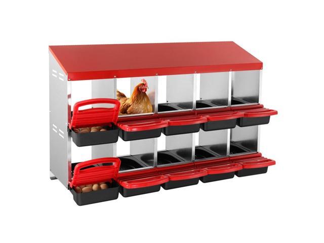 Click here for VEVOR 10-Compartment Chicken Nest Box Mental Box w... prices