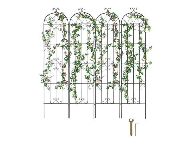 Click here for 4 Packs Metal Garden Trellis for Climbing Plant Su... prices