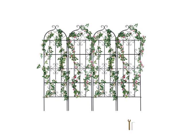 Click here for 4 Packs Metal Garden Trellis for Climbing Plant Su... prices