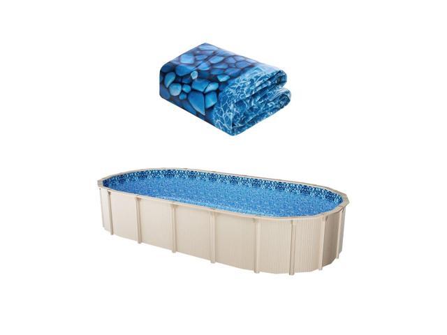 Click here for Oval Pool Liner 12x24ft Overlap Style Pool Liner 5... prices