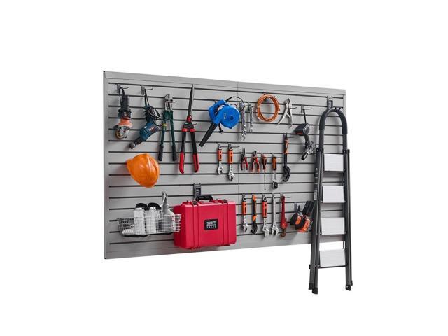 Click here for 8 x 4 ft Slat Wall Paneling PVC Grey Garage Slatwa... prices