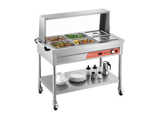 Click here for 6 x 1/2 Pans Commercial Food Warmer Steam Table wi... prices