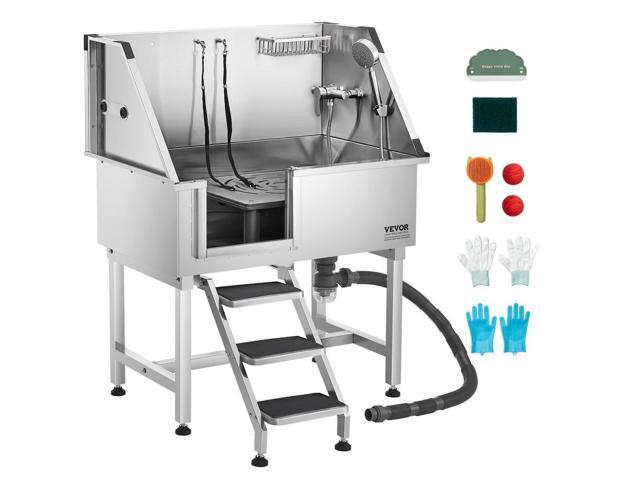 Click here for 38 Dog Grooming Bath Tub Stainless Steel w/ Stairs... prices
