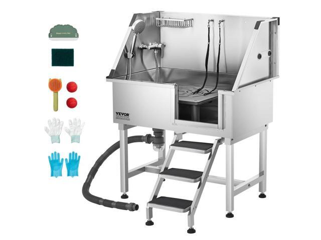 Click here for 38 Dog Grooming Bath Tub Stainless Steel w/ Stairs... prices