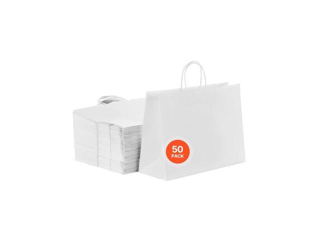 Click here for Kraft Paper Bags with Handles 50Pcs 16x6x12 in Par... prices