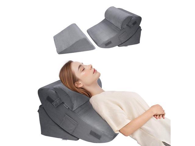 Click here for Orthopedic Bed Wedge Pillow 4 Pcs Adjustable for G... prices