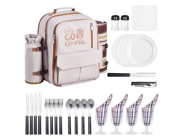 Click here for VEVOR Beach Picnic Backpack Bag for 4 Person with... prices