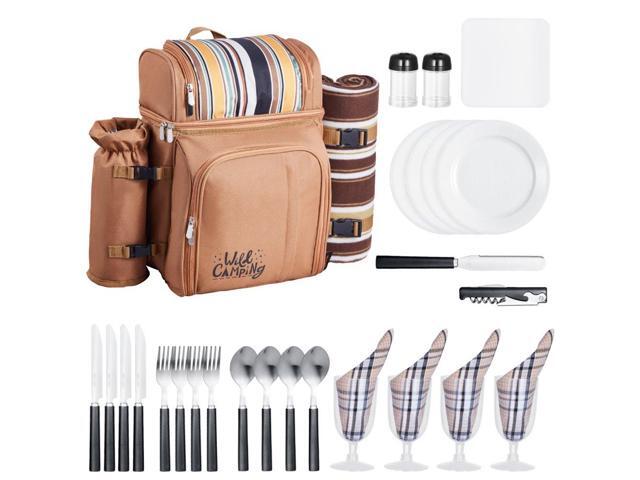 Click here for VEVOR Beach Picnic Backpack Bag for 4 Person with... prices