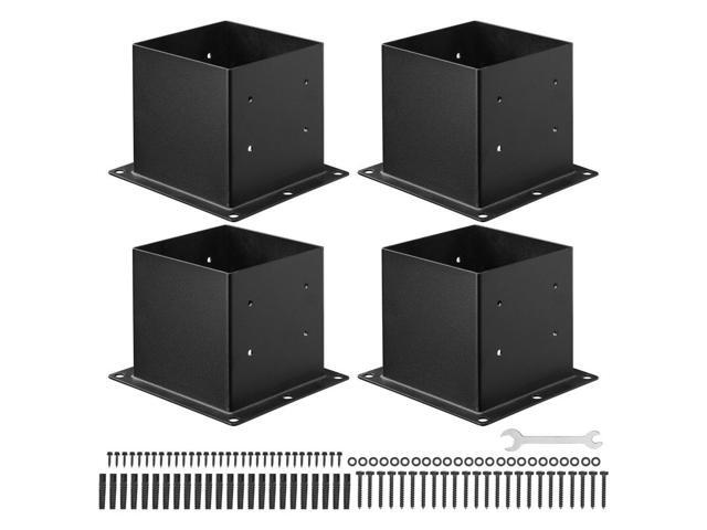 Click here for 4 Pack 4x4 Post Base Brackets Wood Fence Post Anch... prices