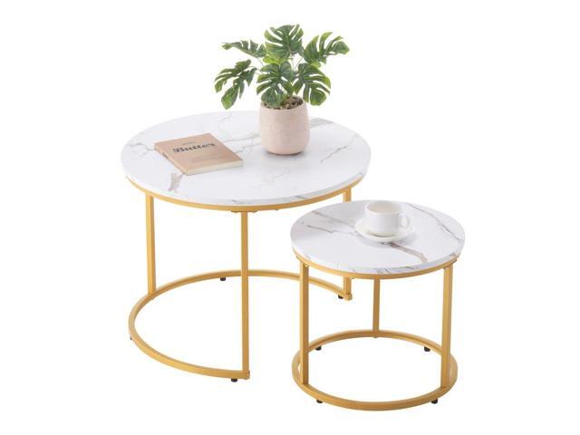 Click here for VEVOR Nesting Coffee Table Set of 2  23.6 in Round... prices