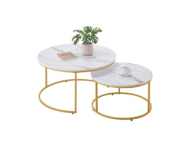 Click here for VEVOR Nesting Coffee Table Set of 2  31.5 in Round... prices