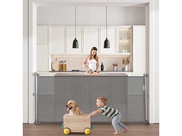 Click here for Retractable Baby Gate 34 in Tall Extend to 71 in W... prices